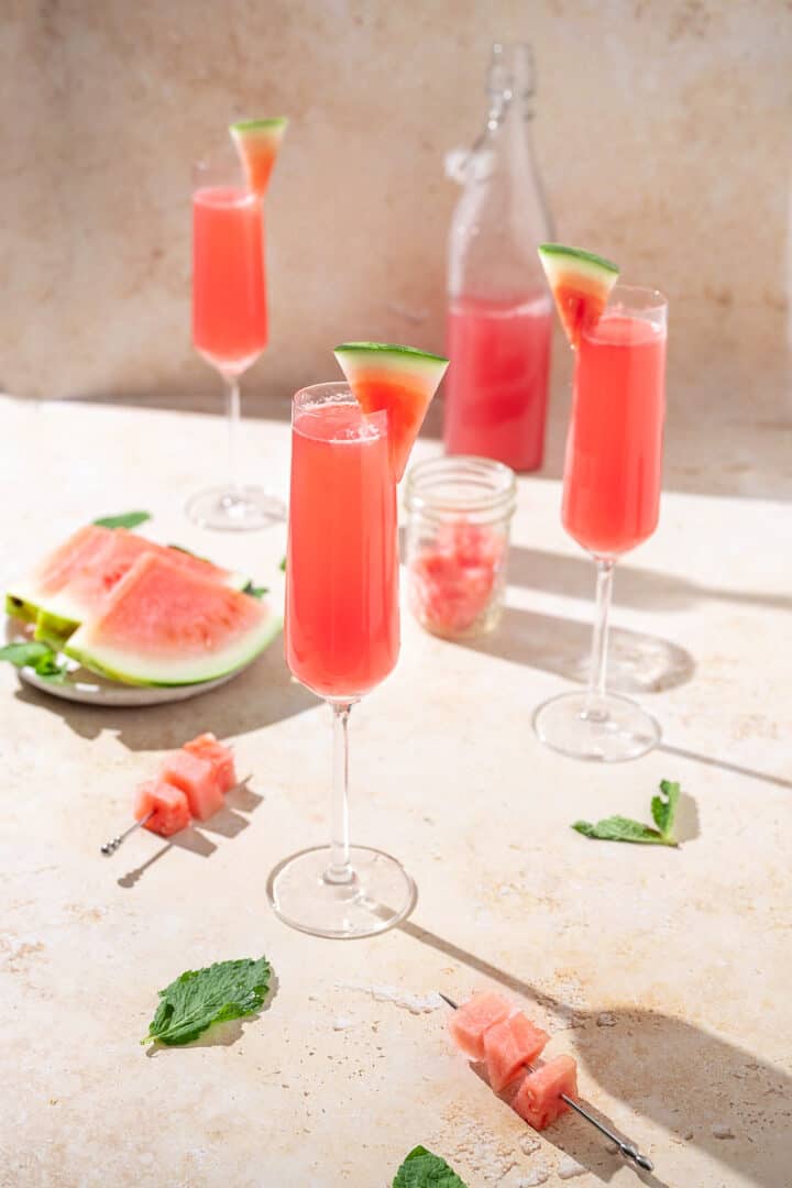 Watermelon Mimosas