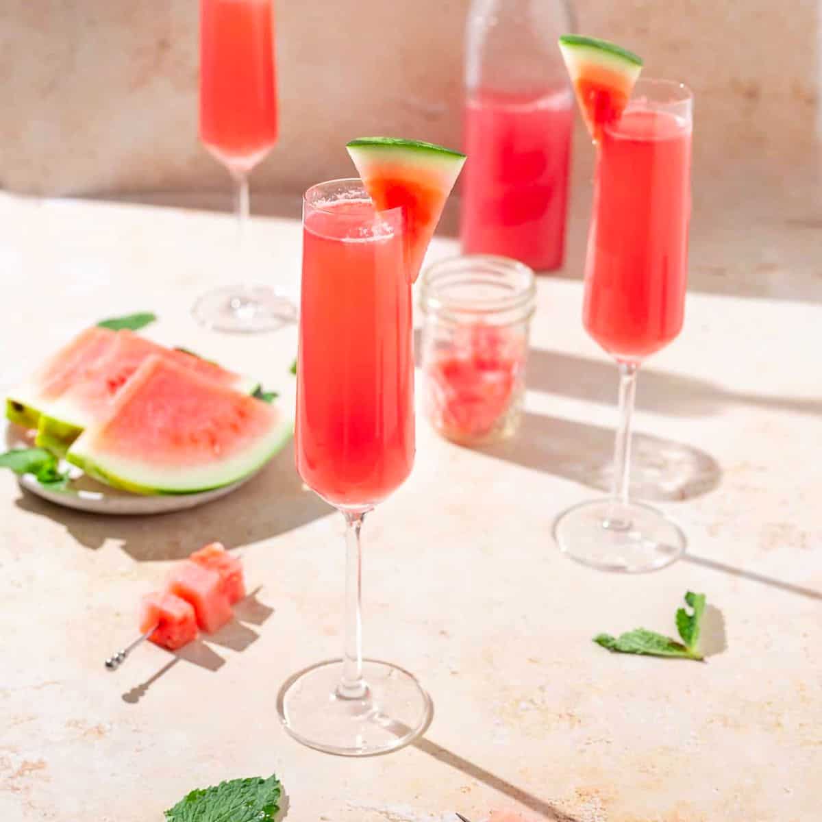 Watermelon Mimosas