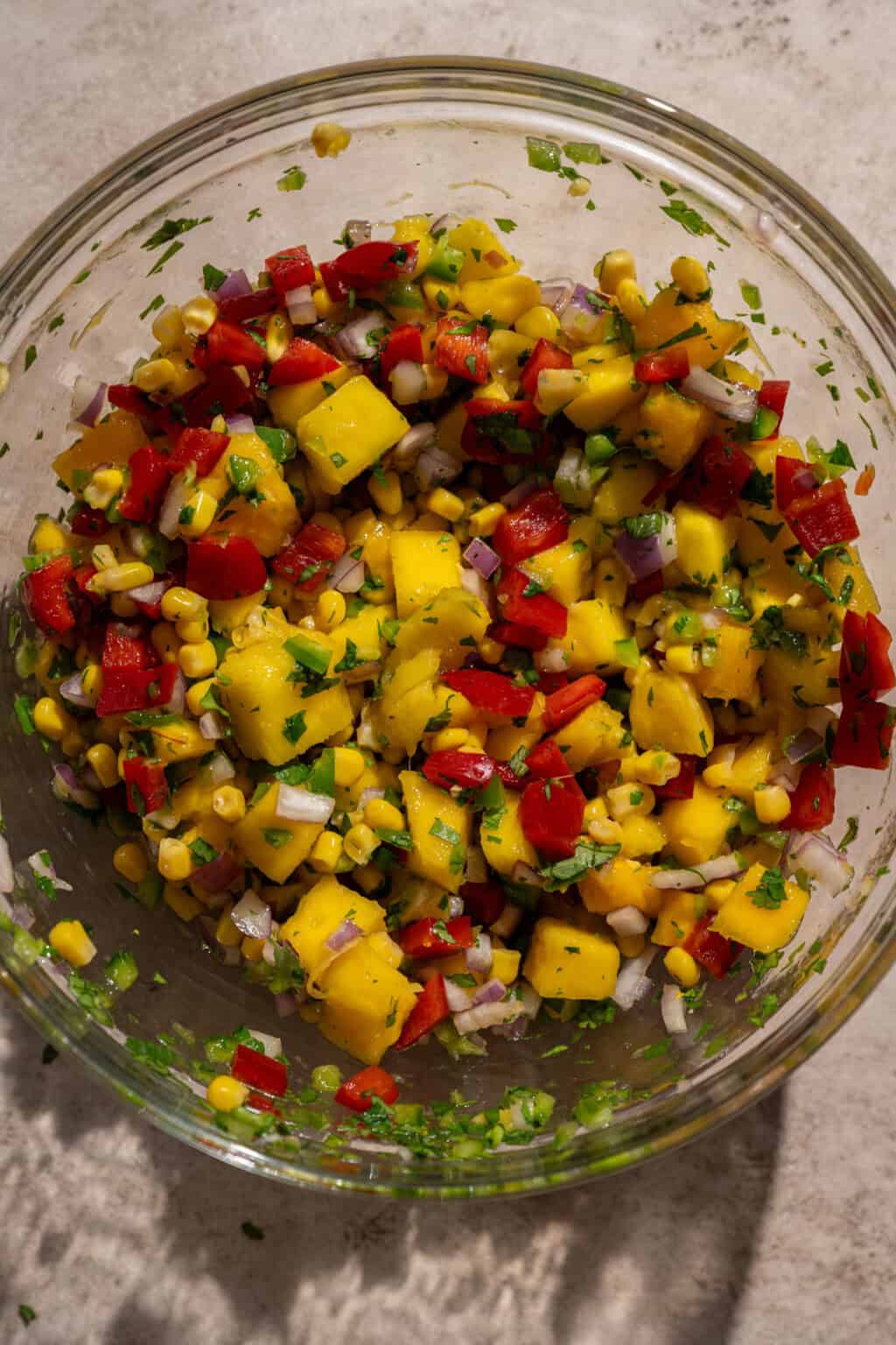 Easy Mango Corn Salsa